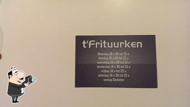 Menu at De Berehap (t'Frituurken), Denderleeuw