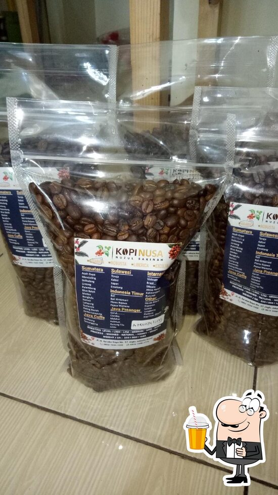 Menu at KOPI NUSA cafe, West Jakarta