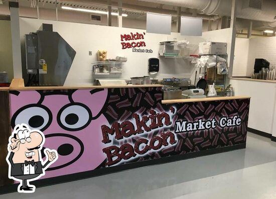 Menu at Makin' Bacon restaurant, Saginaw