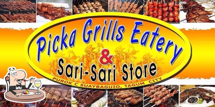 Menu at Picka Grill eatery restaurant, Tagum City