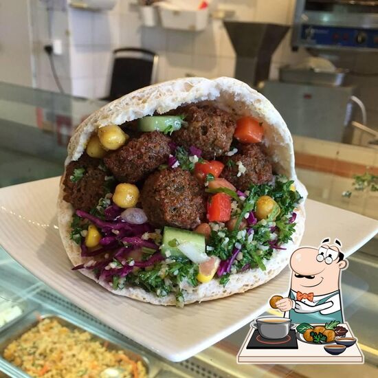 Menu at Falafel Hut fast food, Camberwell