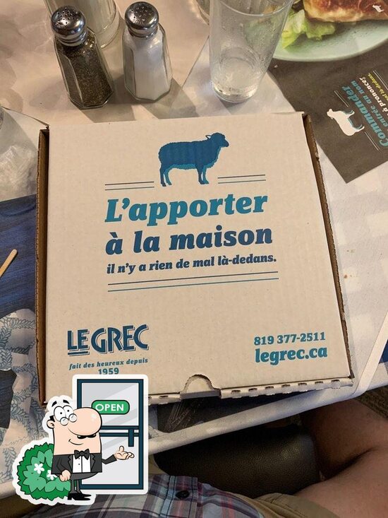 Menu at Restaurant Le Grec, Trois-Rivières