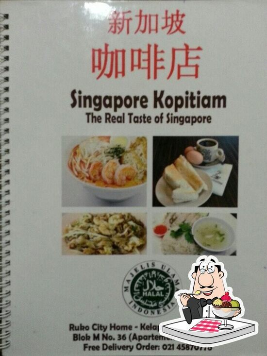 Menu at Singapore Kopitiam restaurant, Jakarta, Ruko Cityhome - Tower ...