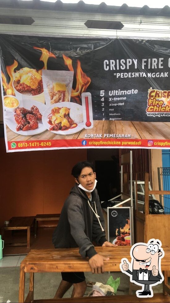 Menu at crispy fire chicken restaurant, Depok, Jl. Solo - Purwodadi No.km 8