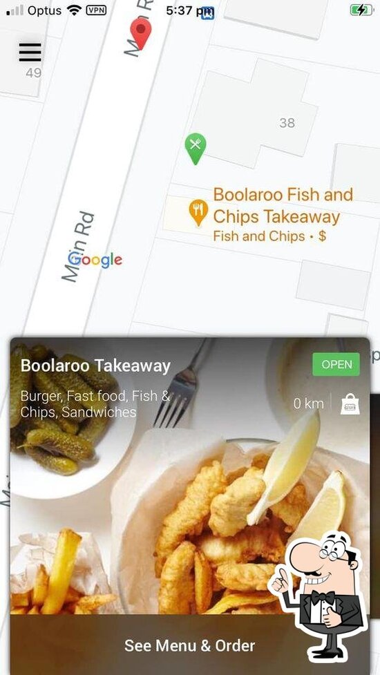 Menu at Boolaroo Fish N Chips fast food, Boolaroo