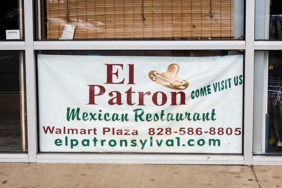 Menu at El Patron Mexican Restaurant, Sylva
