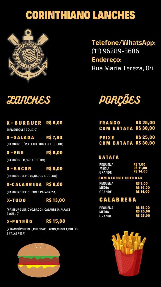 Menu em Adega do Corinthiano pub & Bar, São Paulo