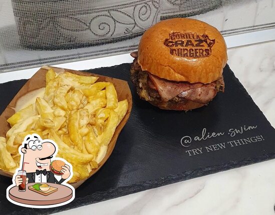 Menu at Gorilla's Crazy Burgers, Bucharest