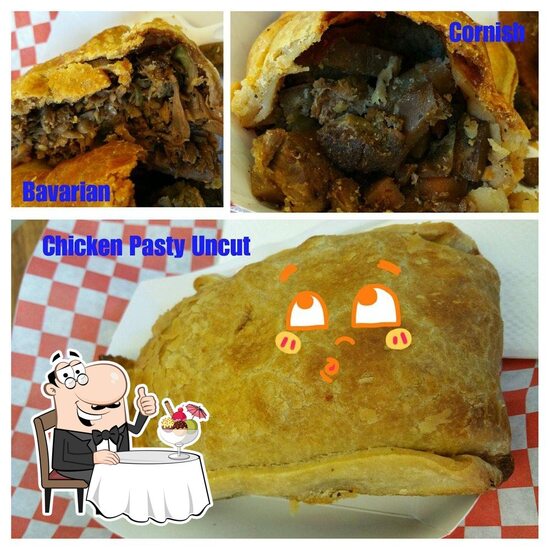 Menu at Pasty Shack restaurant, Sacramento