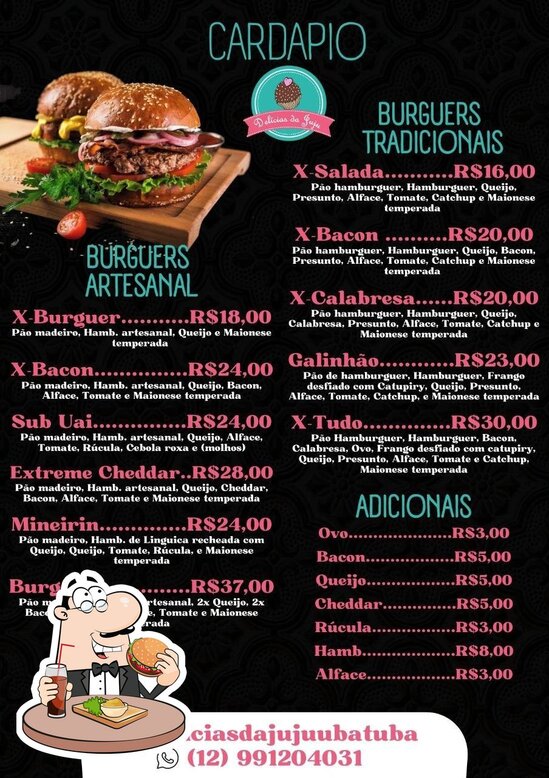 Delícias da Juju Hambúrguer artesanal e brigadeiro!!! restaurant ...