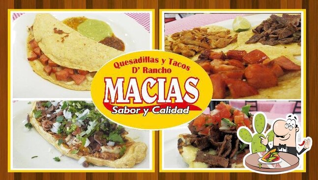 Menu at Tacos y quesadillas de rancho Macías, Colima