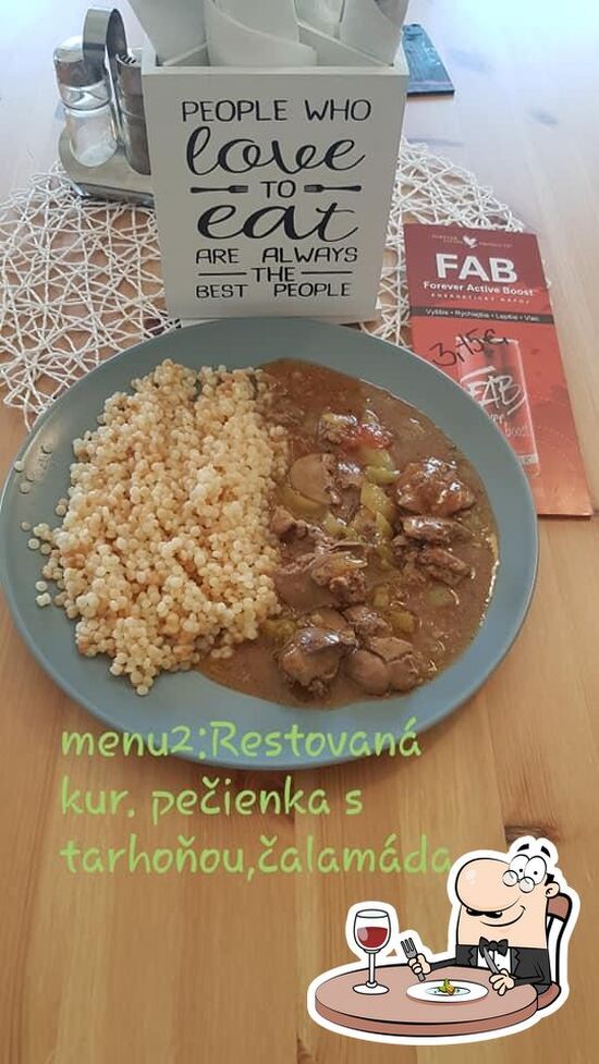 Menu at Atlantis restaurant, Dunajská Streda