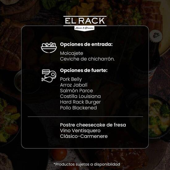 Menu at El Rack pub & bar, Medellín, Calle 10 #34-43