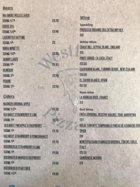 Menu at The Waterman's Arms pub & bar, London, 1 Glenaffric Avenue