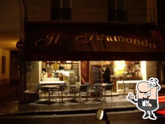 Menu at Il Giramondo restaurant, Paris