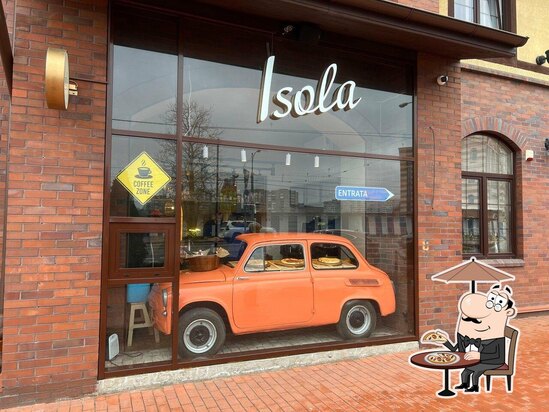 Menu at Isola restaurant, Kaliningrad