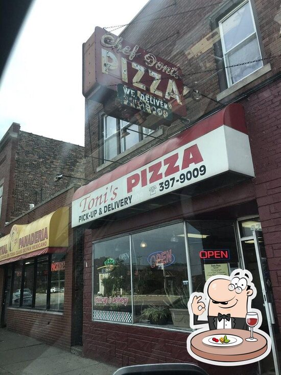 Menu at Toni's Pizza pizzeria, East Chicago