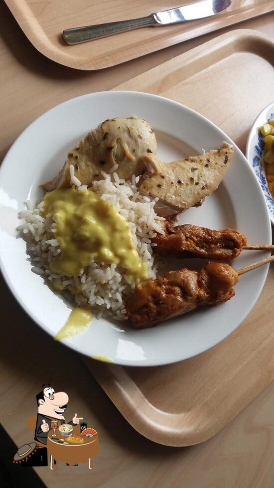 Menu at hospital cafeteria, Skellefteå