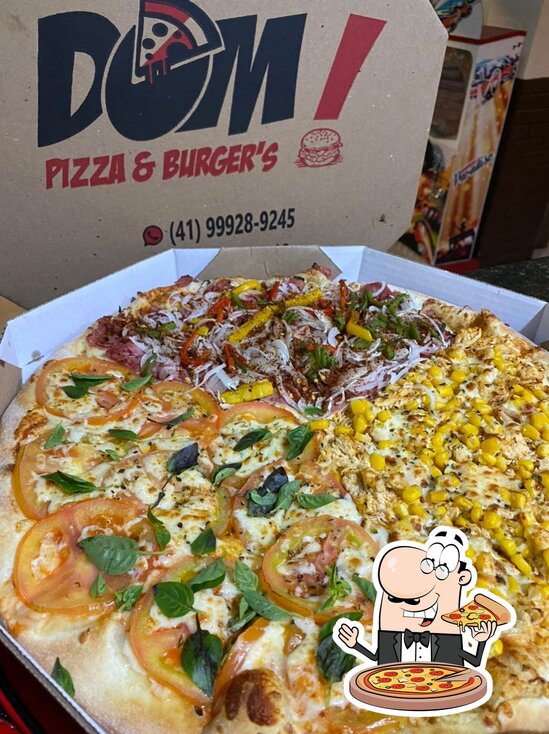Menu at Dom Pizza & Burger's restaurant, Curitiba