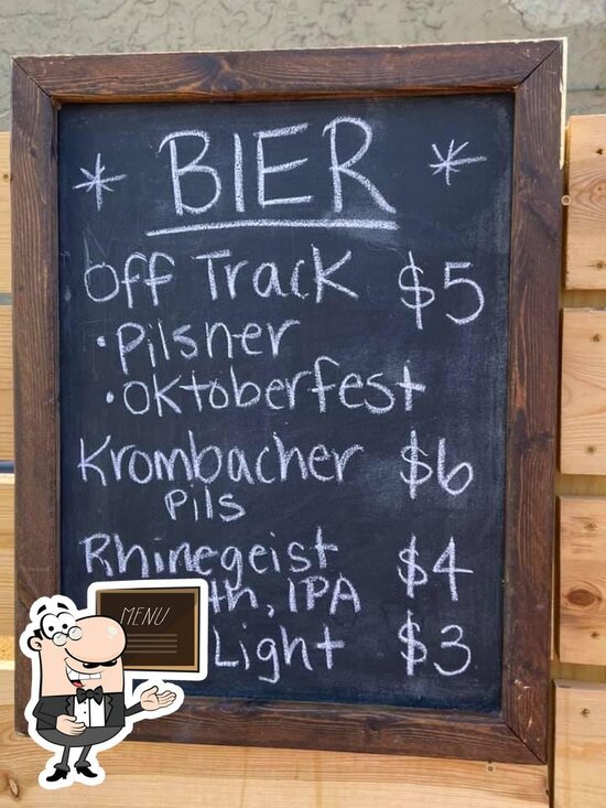 Menu at Off Track Brewing Company, Cincinnati