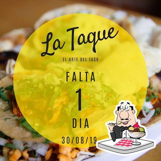 Menu at La Taque restaurant, Tlahuelilpan