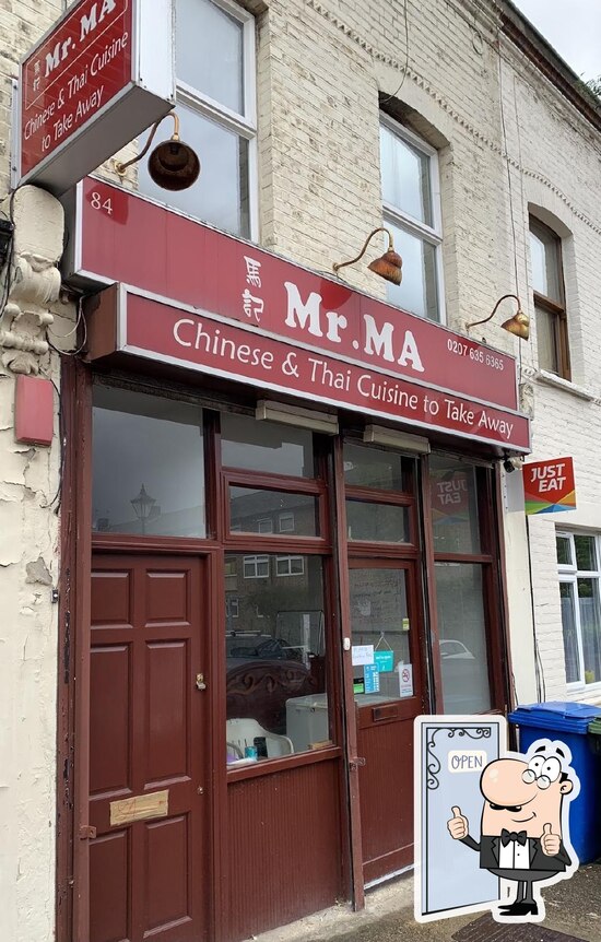 Menu at Mr Ma fast food, London