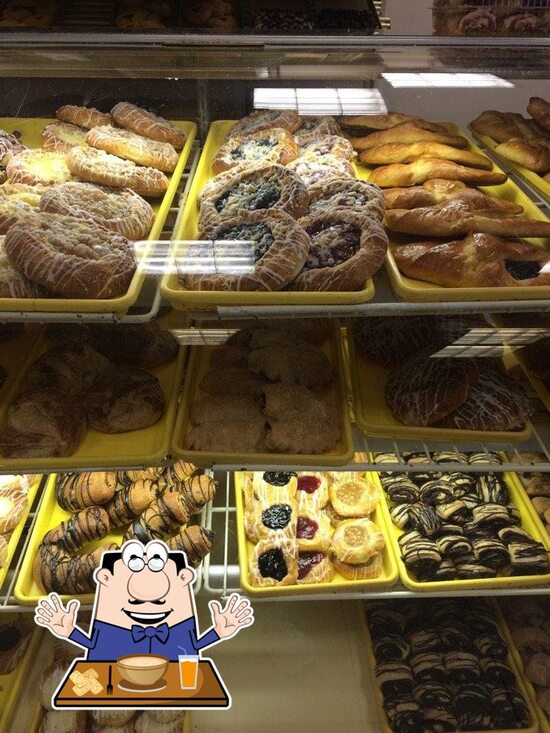 Menu at Steinberg's Bake Shop restaurant, Oceanside