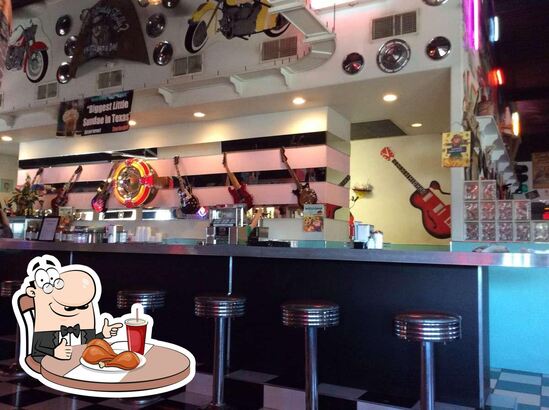 Menu at Yesterday's 50s Diner restaurant, Bridgeport, 305 US-380