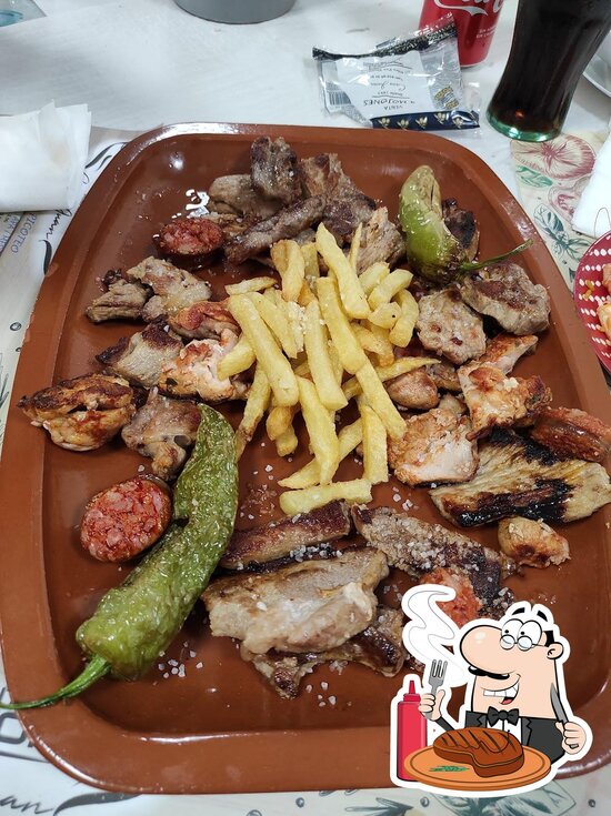 Menu at Cuatro Mojones restaurant, Spain