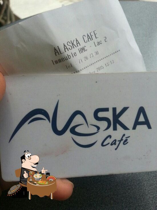 Menu au Alaska Café, Tunis