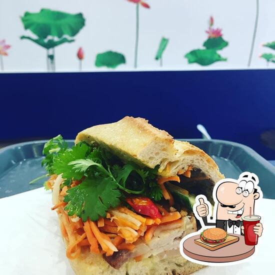 Menu at Banh Mi Saigon restaurant, Strasbourg