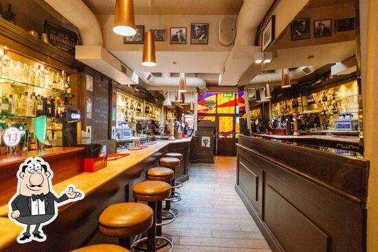 Menu at Johnny Rush's pub & bar, Dublin