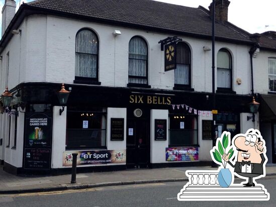 Menu at Six Bells Pub, London, Six Bells P H