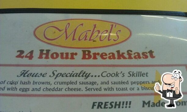 Menu at Mabel’s Diner, Mount Nebo