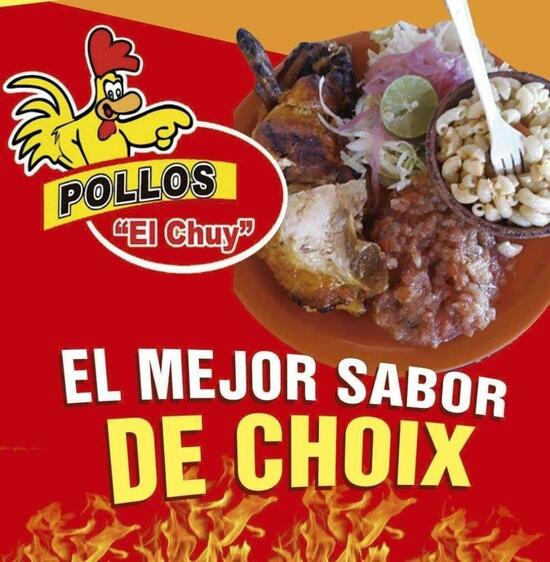 Menu at El Chuy, Choix