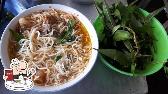 Menu at Bún bò rau răm restaurant, Phan Thiet, 469 Trần Hưng Đạo