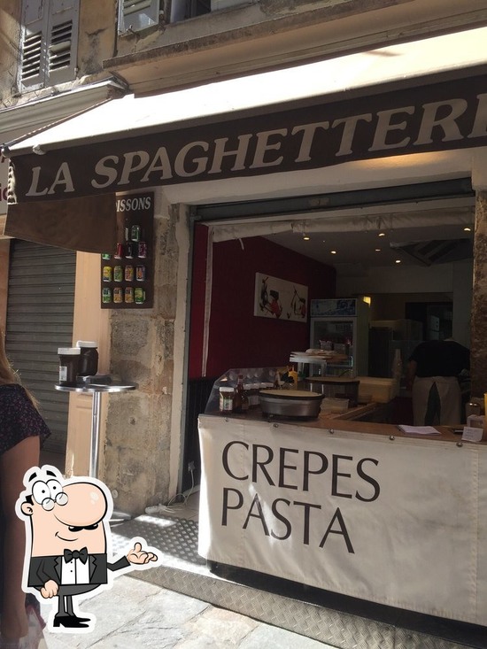 Menu at La Spaghetteria restaurant, Grasse