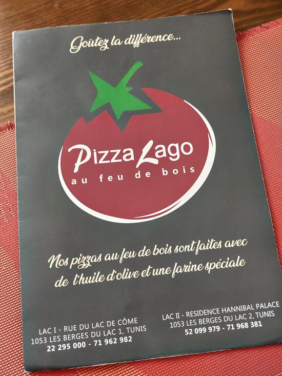 Menu au Pizza LAGO Lac 2 restaurant, Tunis