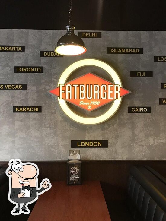 Menu at Fatburger fast food, Wembley, 8-9 Neeld Parade