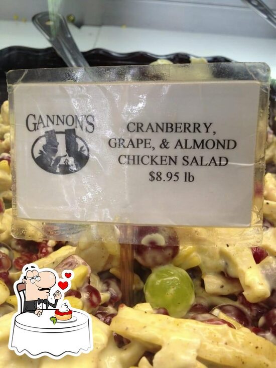 Menu at Gannon's Gourmet restaurant, Allentown