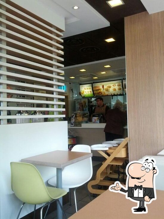 Menu at McDonald's restaurant, Caerphilly