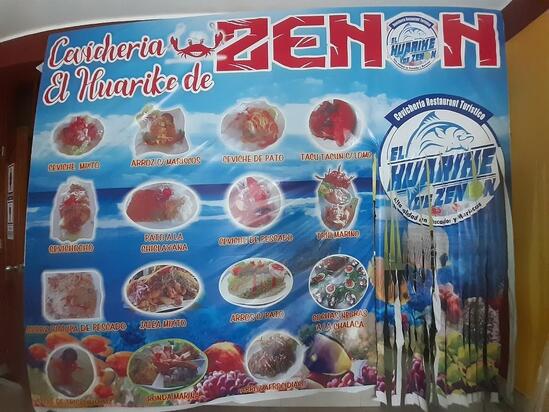 Carta del restaurante Cevichería "El Huarique del Zenon", Caraz