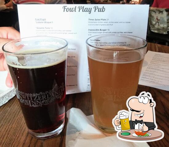 Menu at Fowl Play Pub, Little Switzerland