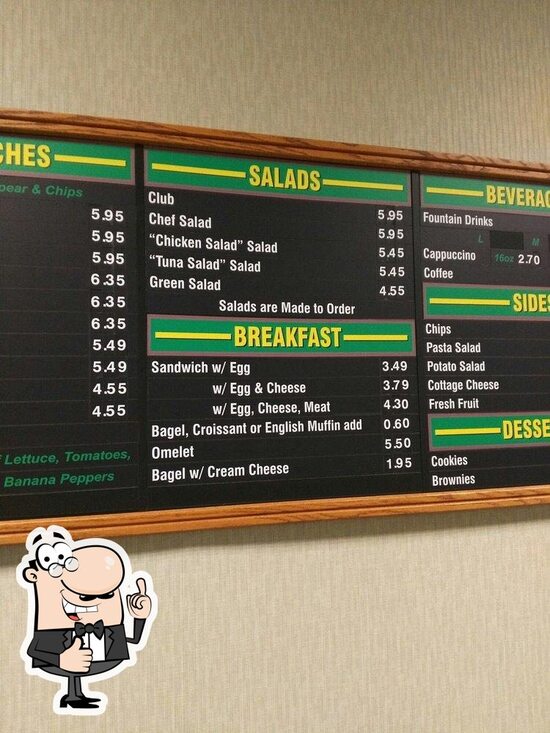 Menu at Meridian Plaza Deli, Indianapolis