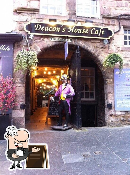 Menu at Deacon's House Cafe, Edinburgh