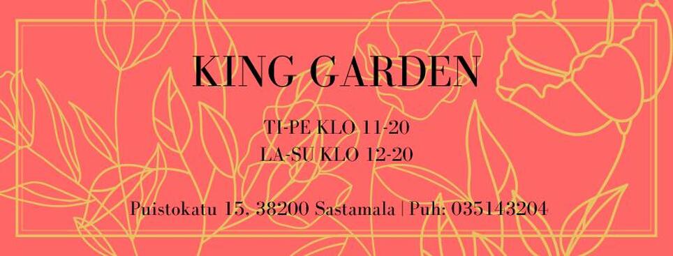 Menu at King Garden restaurant, Sastamala