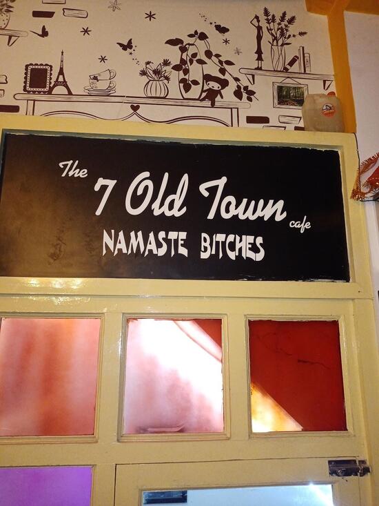 Menu at The 7 old town cafe, Meerut