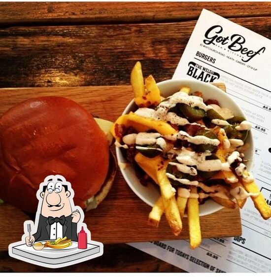 Menu at Got Beef fast food, Cardiff, 83 Whitchurch Rd