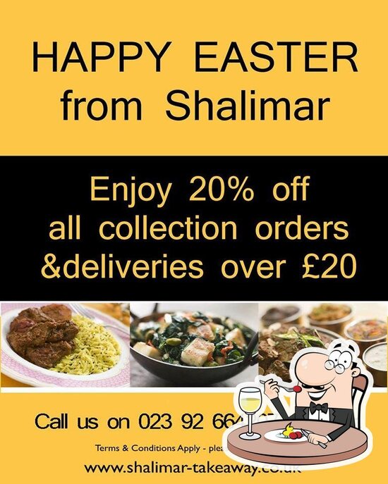 Shalimar Indian Takeaway in Portsmouth - Restaurant menu and reviews
