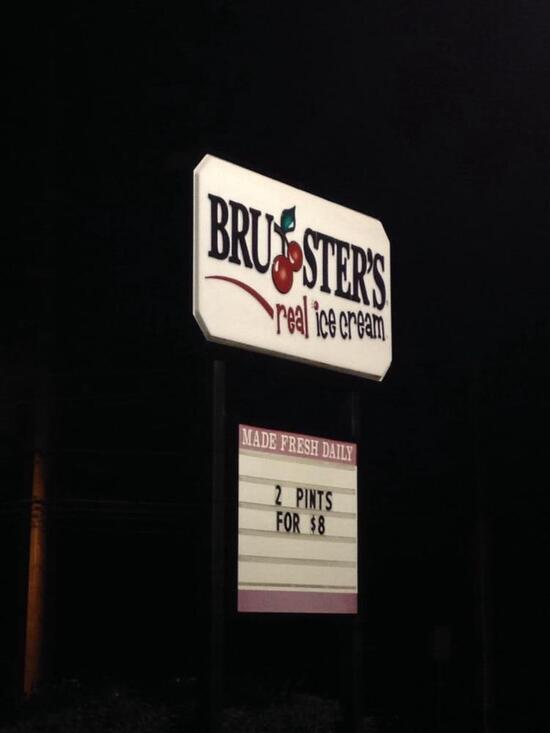 Menu at Bruster's Real Ice Cream, Montgomery, Vaughn Rd